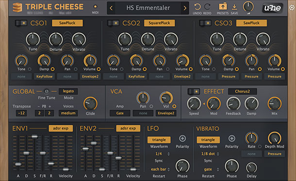 u-he Products: Synthesizers, Effects and Soundsets