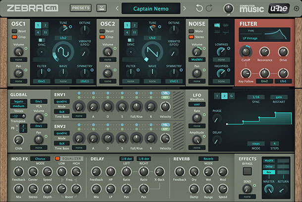 u-he Products: Synthesizers, Effects and Soundsets
