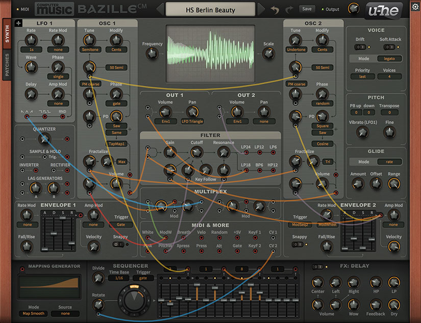 BazilleCM: Little modular monster | u-he